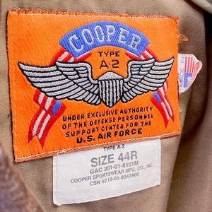 Cooper | Jackets & Coats | Vintage Cooper Flight Type A2 Goatskin ...